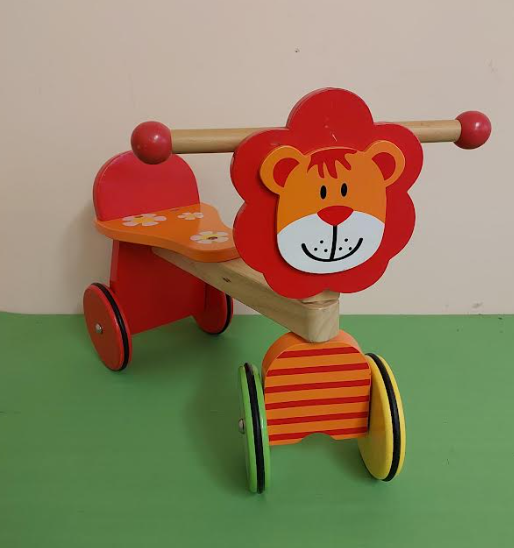 Wooden Lion Ride On